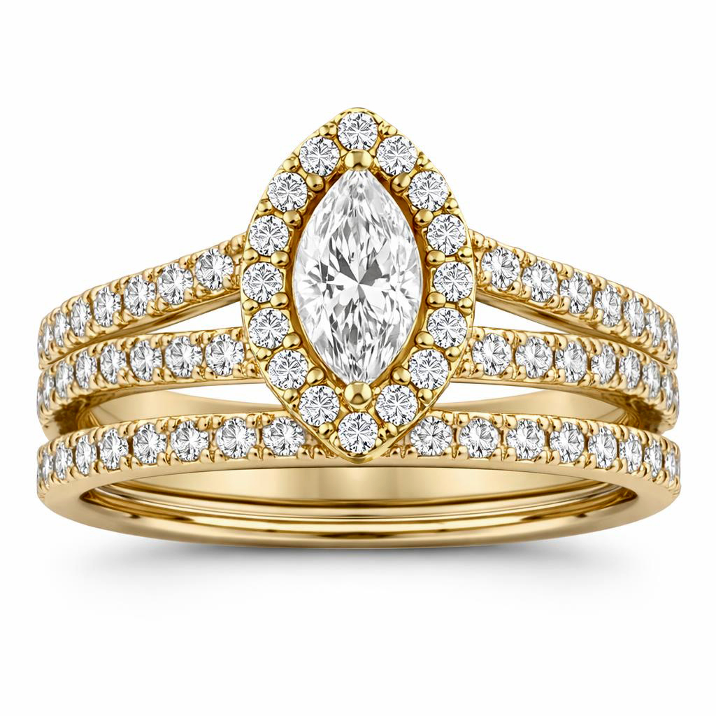 2-Piece Diamond Bridal Set (1 1/3cttw) - Jewelry Exchange