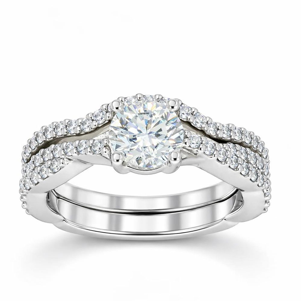 2-Piece Diamond Wedding Ring (1 3/4cttw) - Jewelry Exchange